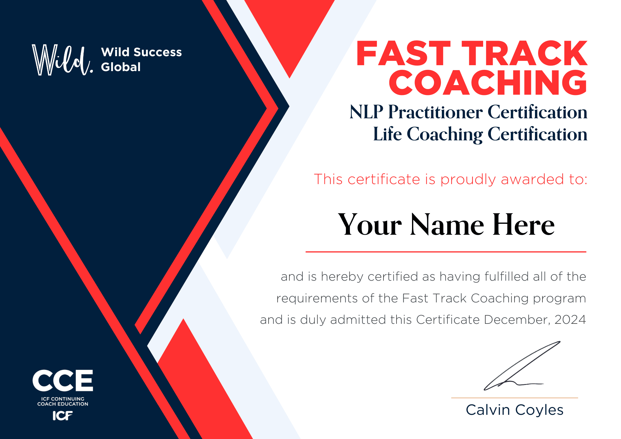 NLP & Life Coaching Certification FastTrack
